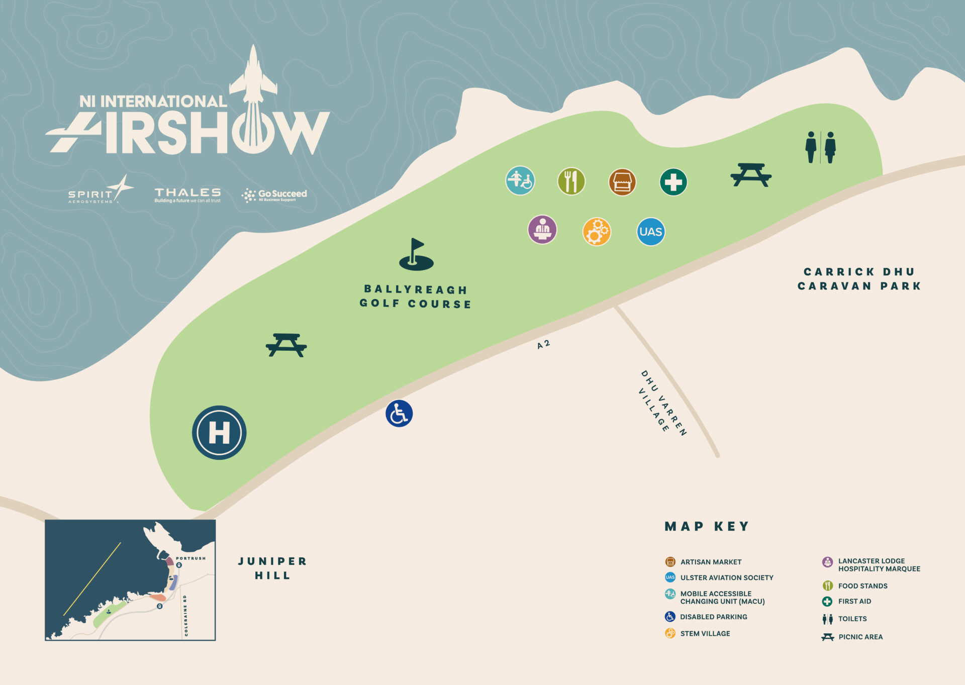 Map – NI International Airshow